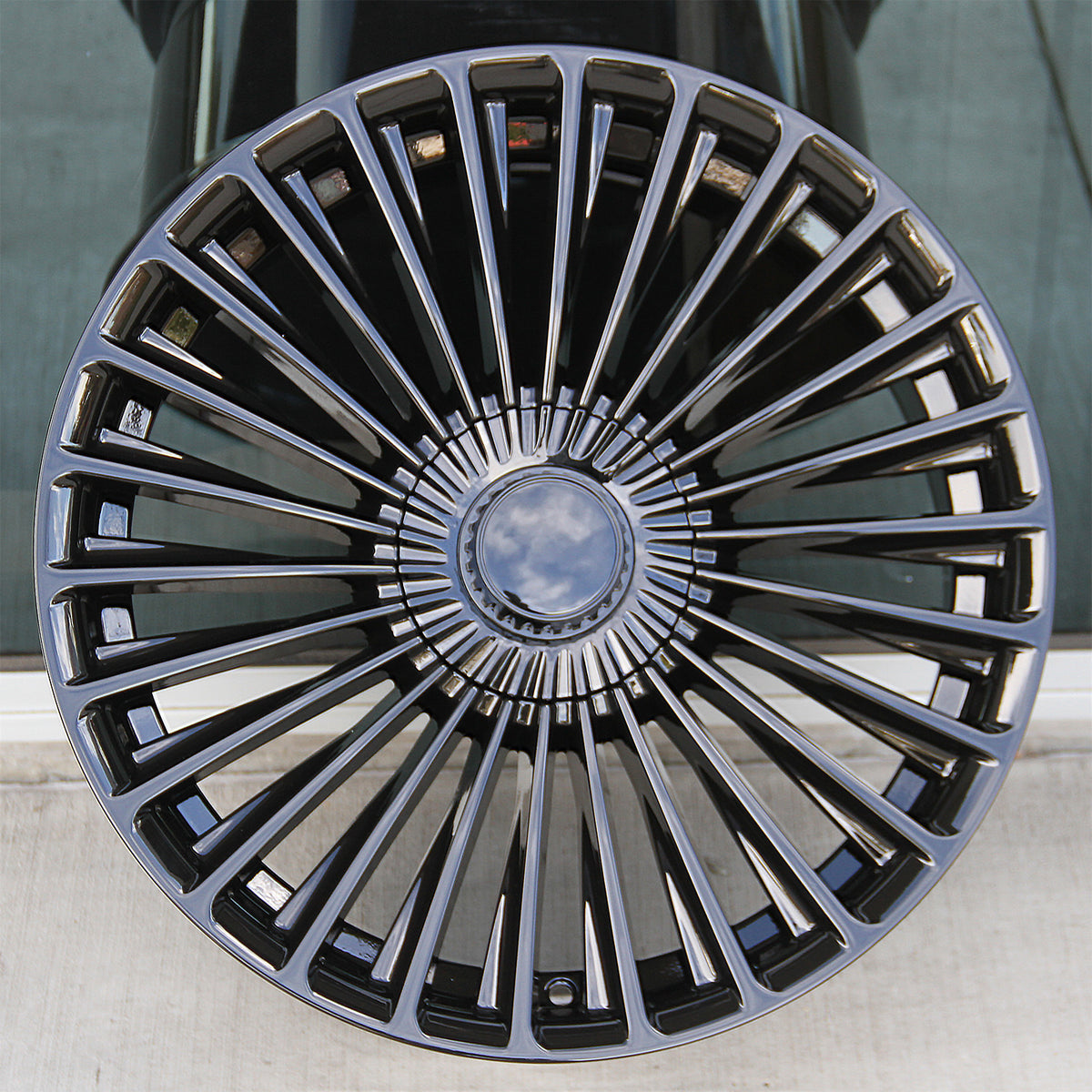 Mercedes Benz Wheels 1243 19x8.5/19x9.5 5x112 Gloss Black fit C Class ...