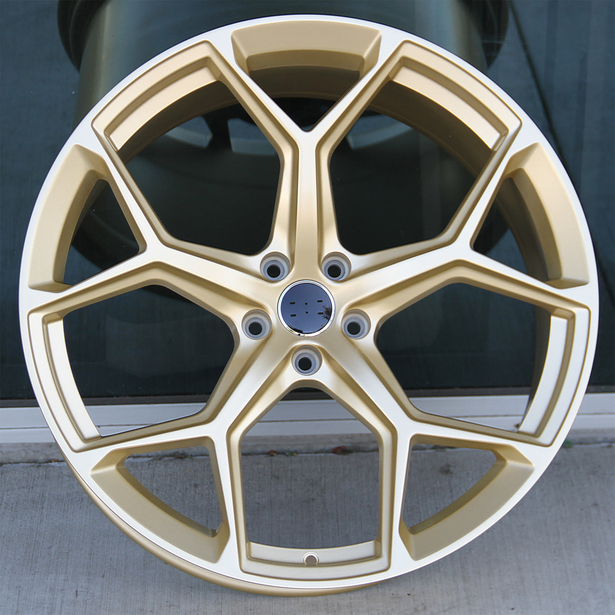 Audi Wheels 1338 21x9 5x112 ET30 Matte Neodymium Gold fit Audi A5 S5 A ...