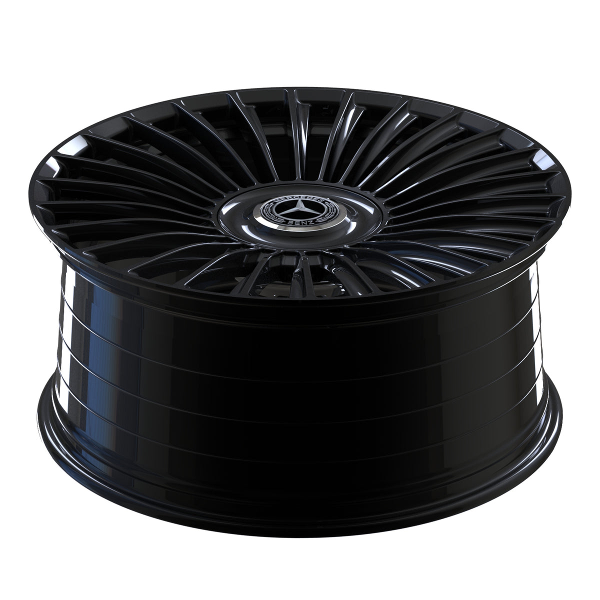 Mercedes Benz Wheels OS FF02 24x10 5x130 Gloss Black fit G Wagon G350 ...