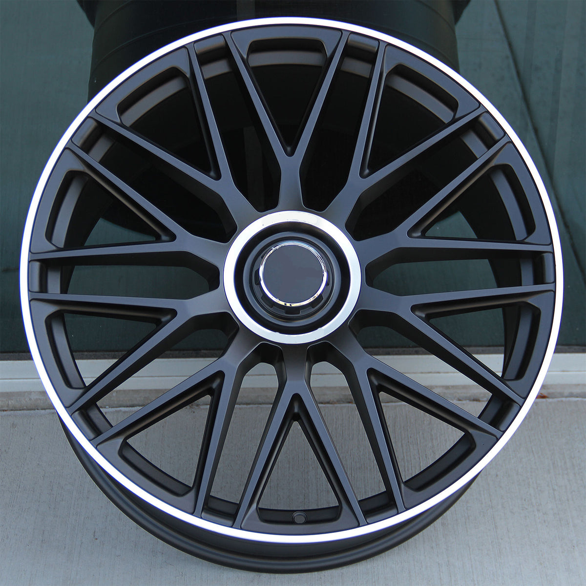 Mercedes Benz Wheels 463 22x9.5/22x11.5 5x112 Black Machined fit ML GL ...