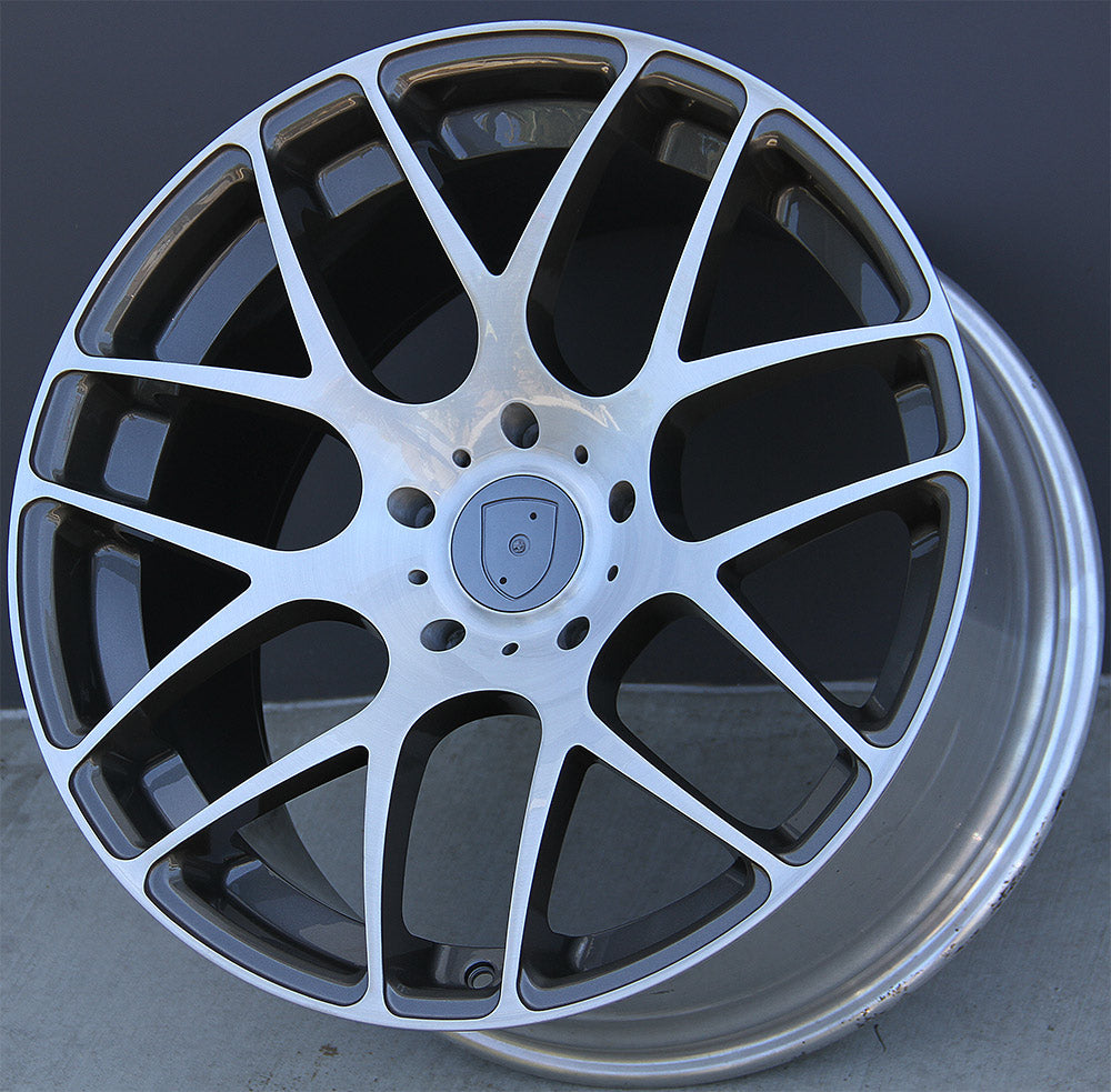 Porsche Wheels Ruger Mesh 20x8.5/20x11 5X130 Gunmetal Brushed fit 997 ...