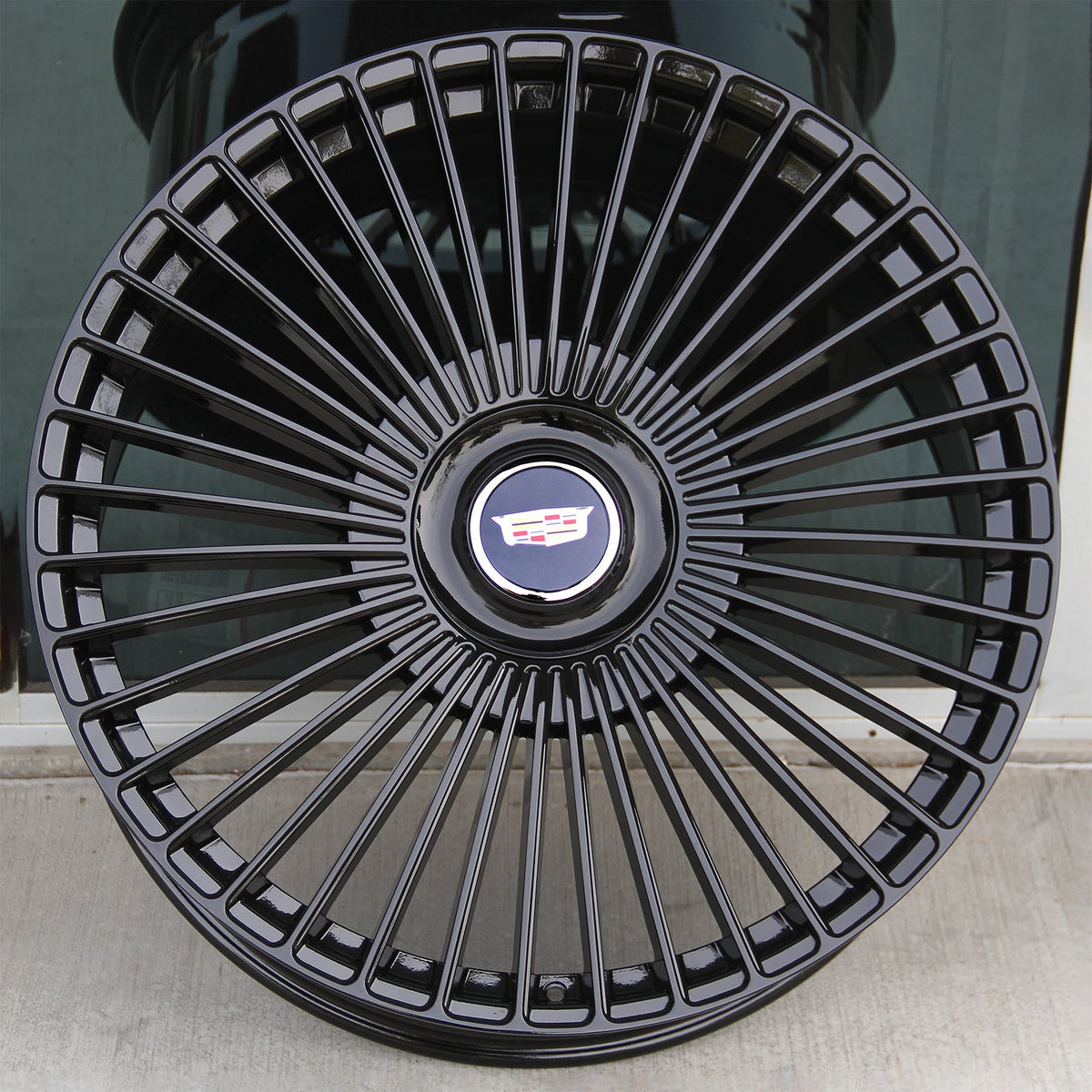 Cadillac Wheels CD02 24x10 6x139.7 Gloss Black fit Escalade Platinum ...