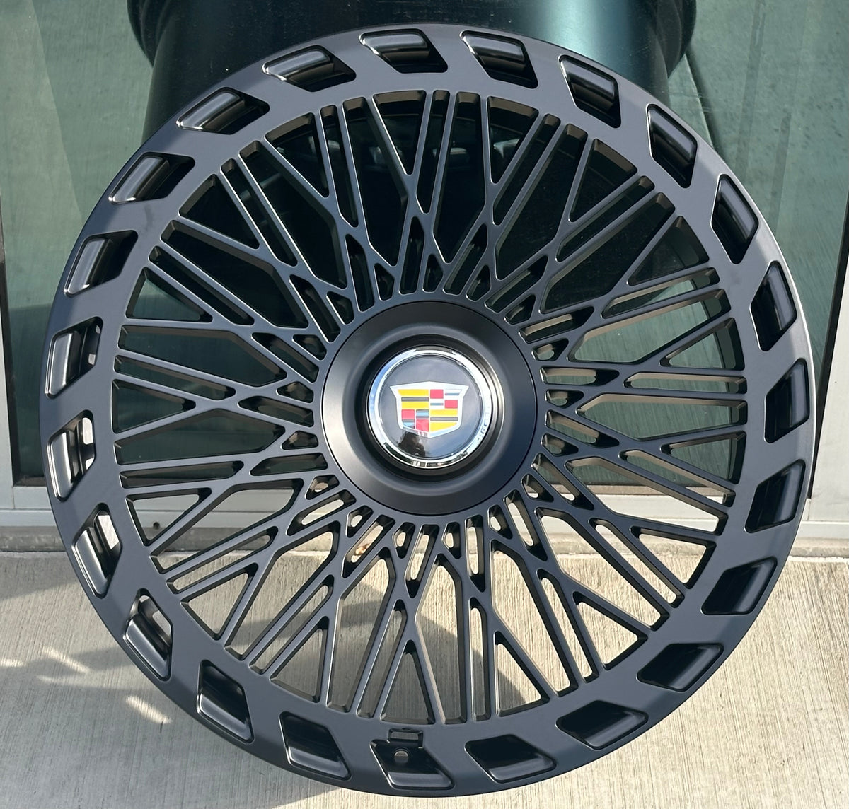 Cadillac Wheels CD03 24x10 6x139.7 Flow Forged Matte Black fit Escalad ...