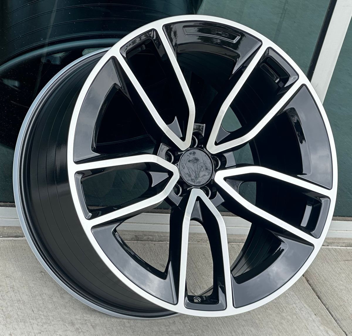 Mercedes Benz Wheels 5461 22x10/22x11 5x112 Black Machined fit ML GL G ...