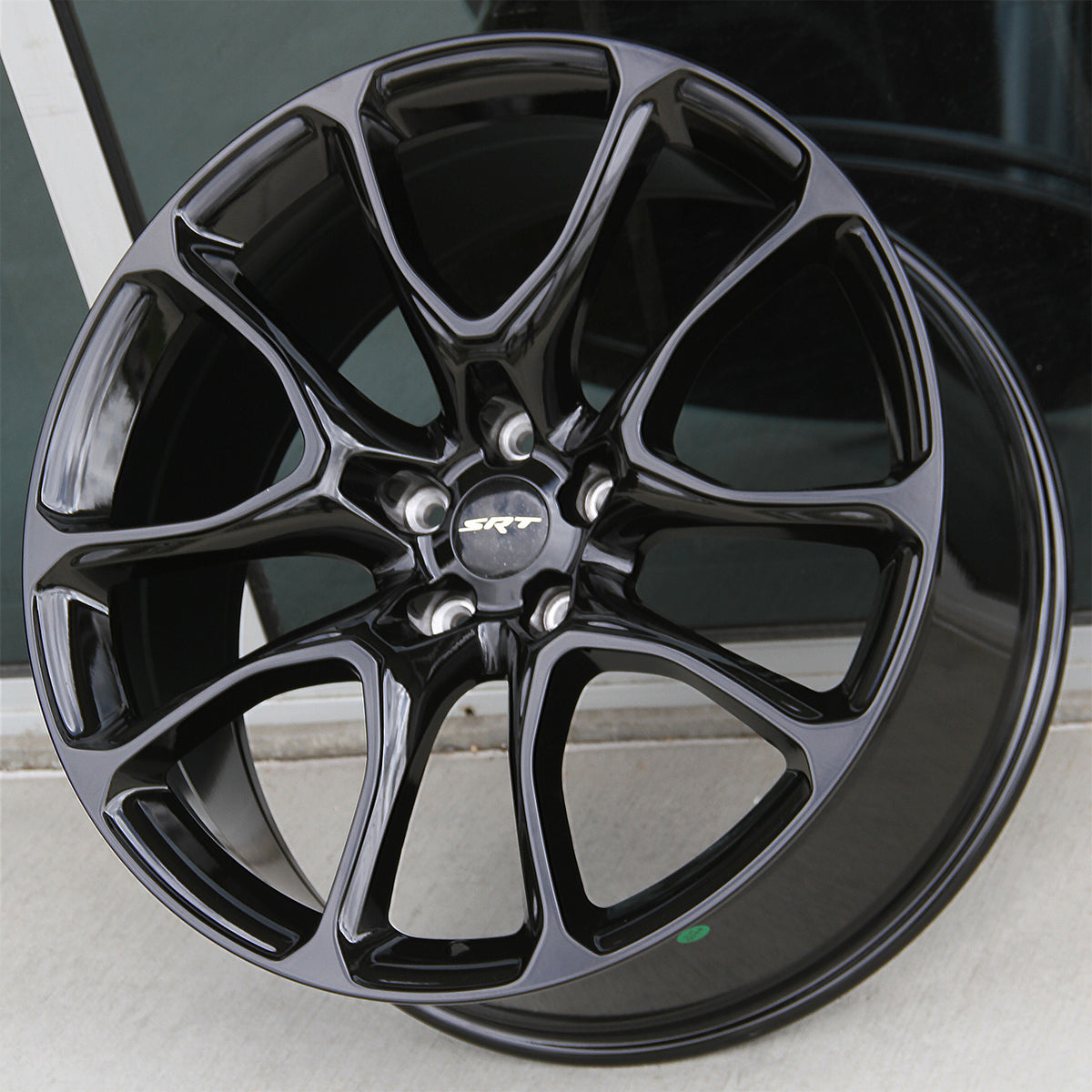Dodge Wheels D003 22x9.5 5x127 Gloss Black fit Durango SRT Trackhawk S ...