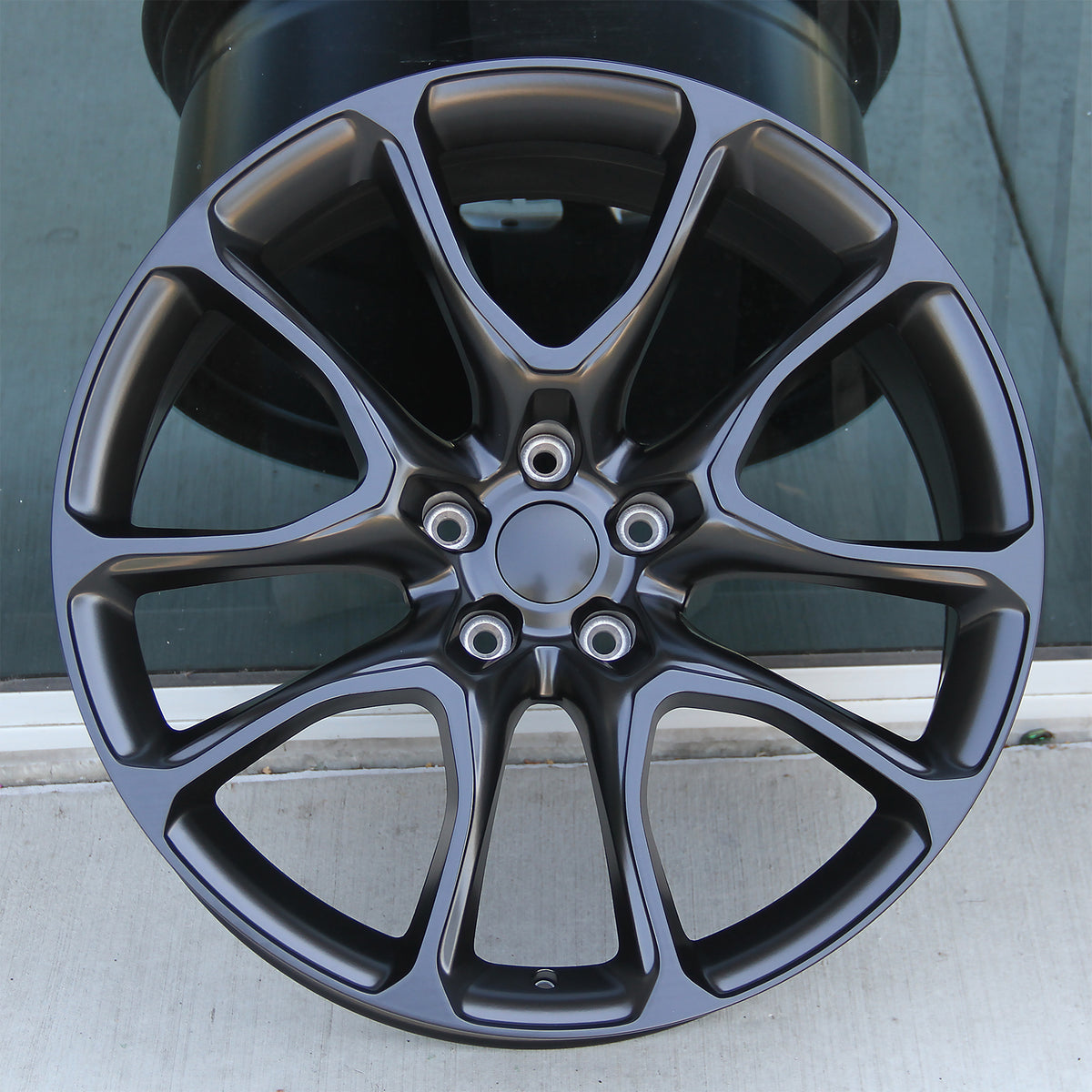 Dodge Wheels D003 22x9.5 5x127 Matte Black fit Durango SRT Trackhawk S ...