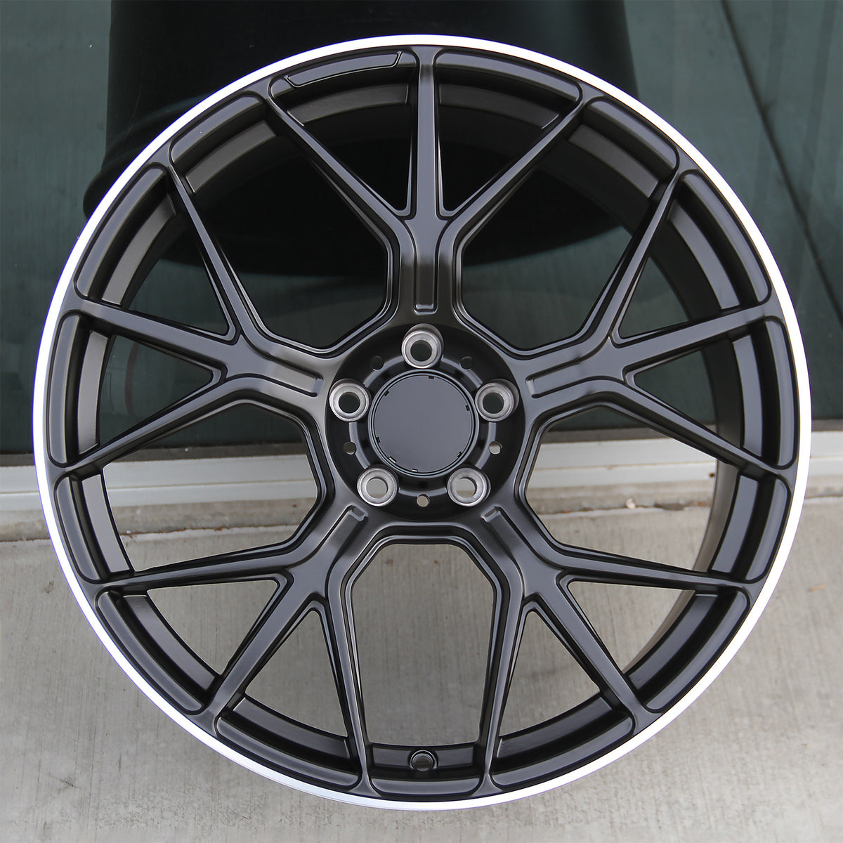 Mercedes Benz Wheels MB10 20x8.5/20x9.5 5x112 Black Machined fit E CL ...