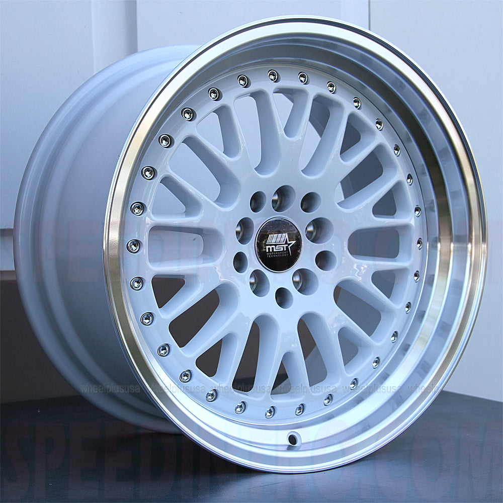 MST Wheels Mt10 White Machined Lip – WheelplusUSA