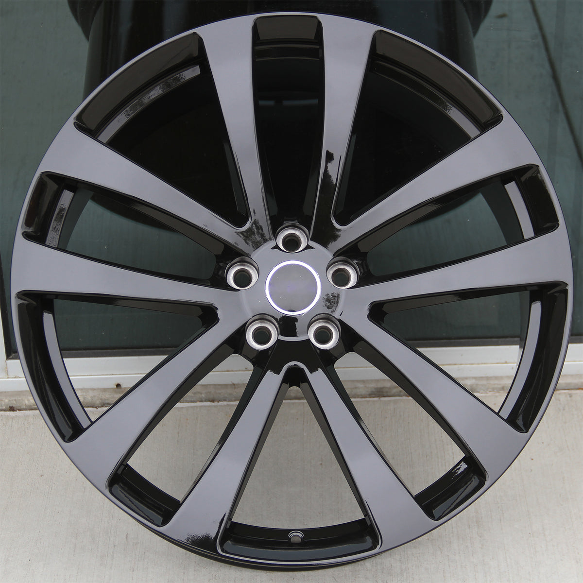 Land Rover Wheels 5597 22x9.5 5x120 Gloss Black fit Range Rover Sport ...