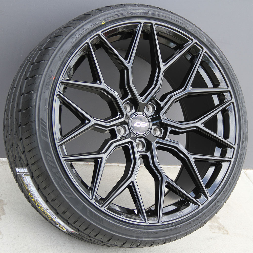 Land Rover Wheels OS Si01 22x10 5x120 Gloss Black fit Range Rover Spor ...