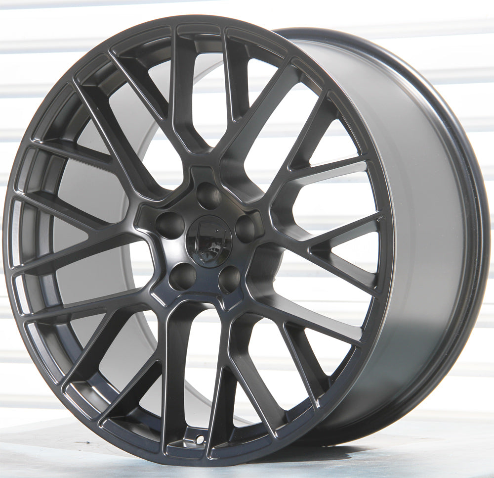Porsche Wheels 1268 20x10 5x112 Matte Black fit Macan S GTS Turbo ...