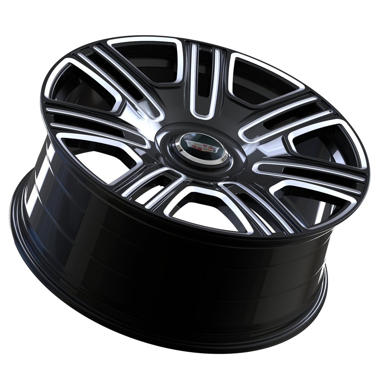 Cadillac Wheels CD01 24x10 6x139.7 Gloss Black Milled fit Escalade Pla – WheelplusUSA
