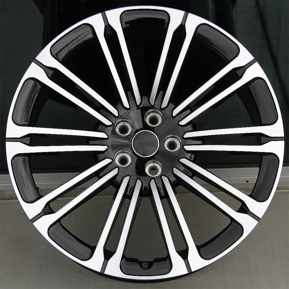 Land Rover Wheels 841 22x9.5 5x120 Black Machined fit Range Rover Spor ...