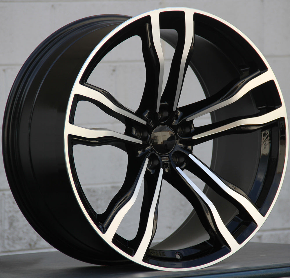 5623 22x10 & 22x11 5x120 ET32 Black Machined fit BMW X5 X6 X5M X6M ...