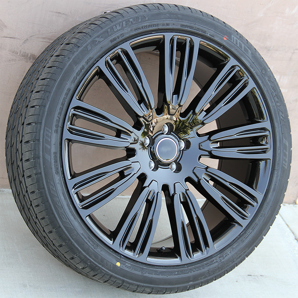 Land Rover Wheels 9034 22x9.5 5x120 Gloss Black fit Range Rover Sport ...