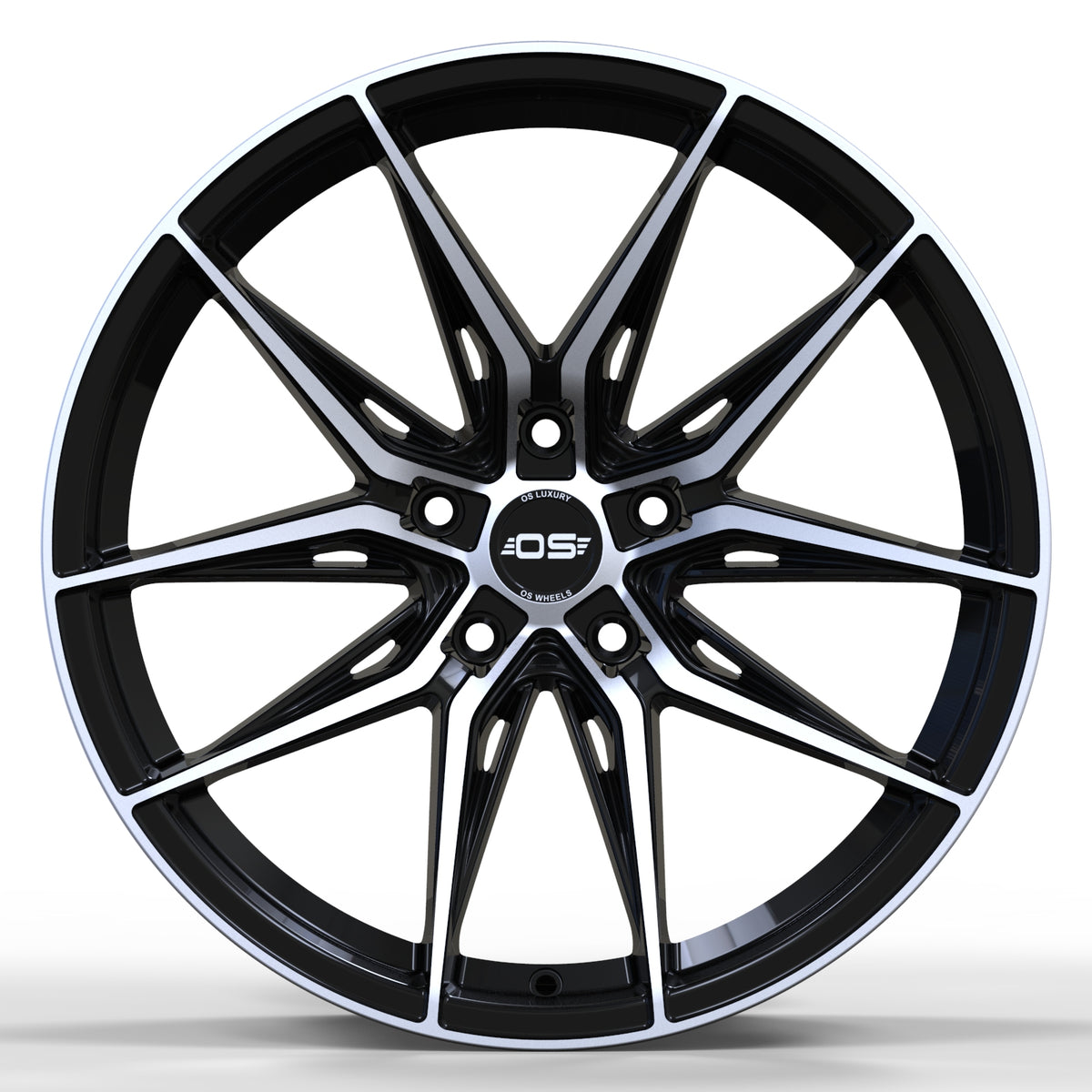 OS Wheels Si04 Gloss Black Machine Face – WheelplusUSA
