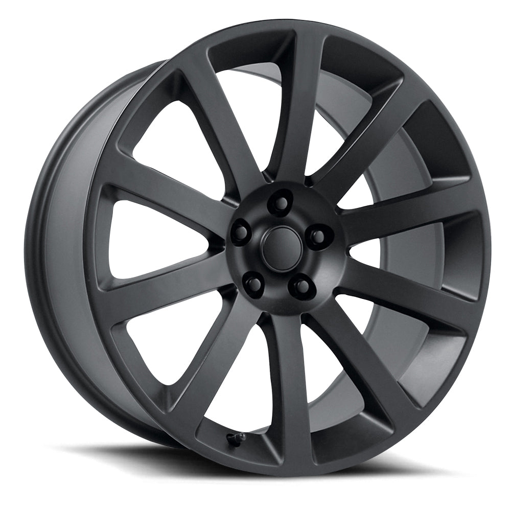 Chrysler Wheels V1170 20x9 5x115 Matte Black fit 300 300C SRT8 Style ...