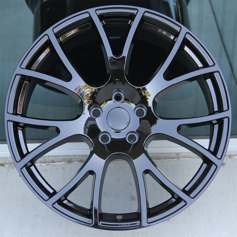 Dodge Wheels V1180 20x9.0/20x10 5x115 Gloss Black fit Charger SRT Chal ...
