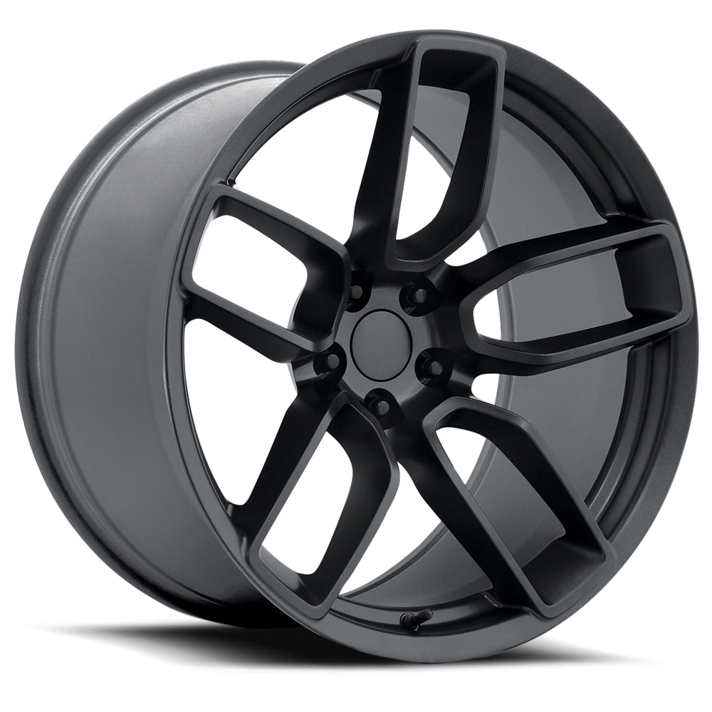Dodge Wheels V1189 20x10 5x127 Matte Black fit Durango Journey Hellcat ...