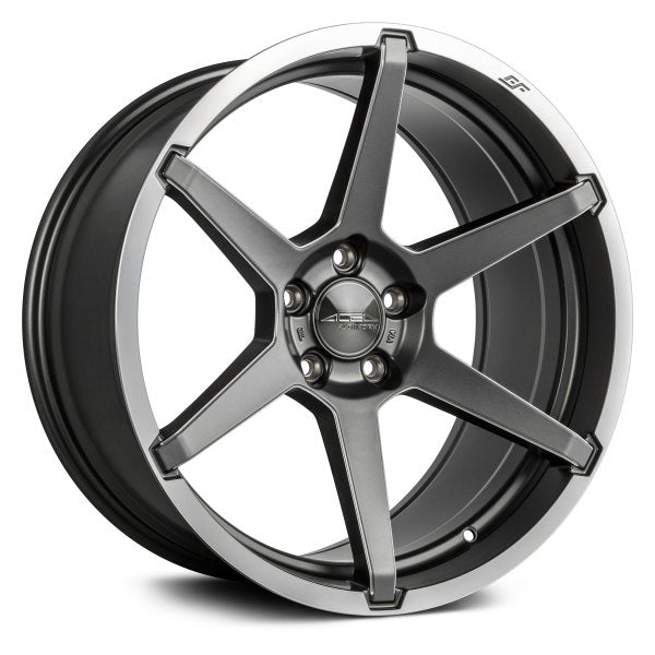 Ace Alloy Wheels AFF06 Titanium Milled With Machined Lip – WheelplusUSA