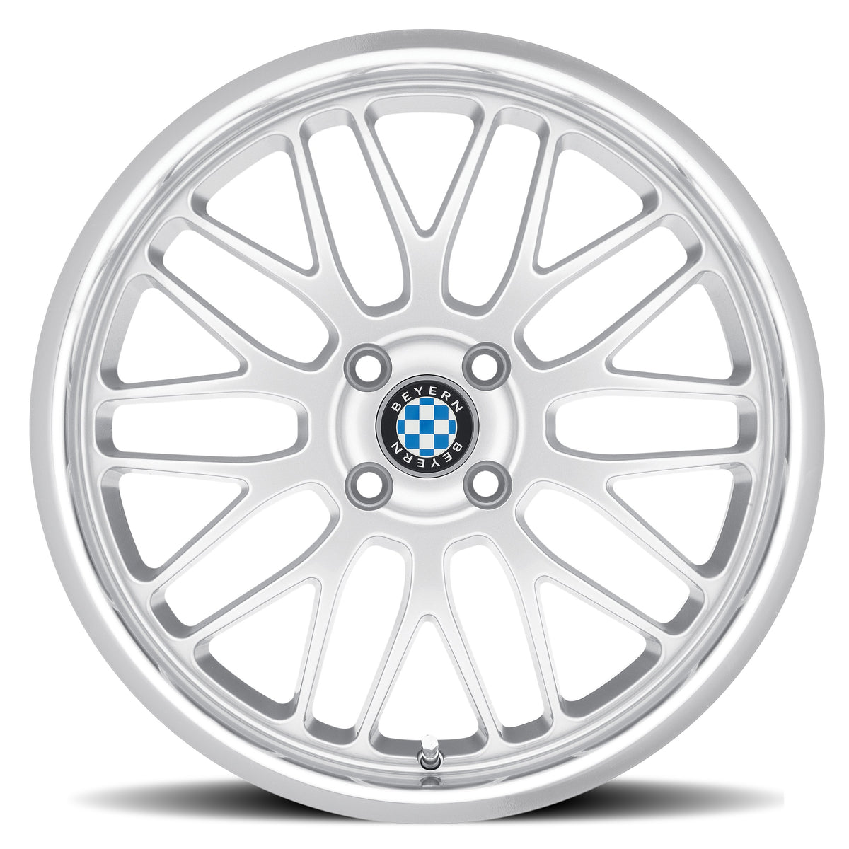 Beyern Wheels Mesh Silver Mirror Cut Lip – WheelplusUSA