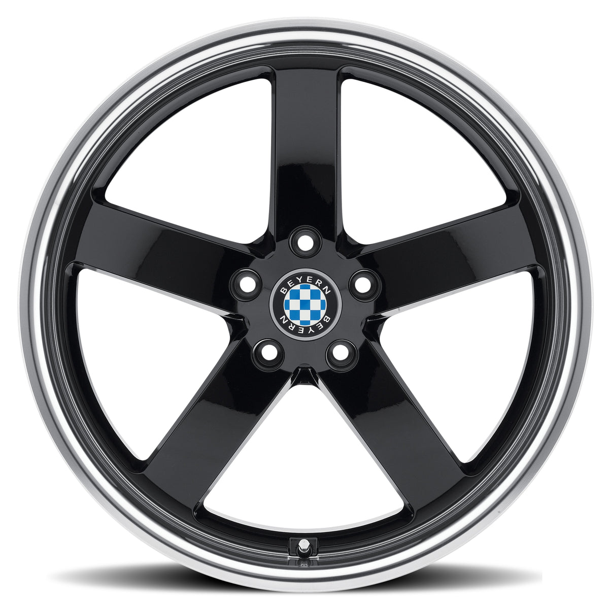 Beyern Wheels Rapp Gloss Black Mirror Cut Lip – WheelplusUSA