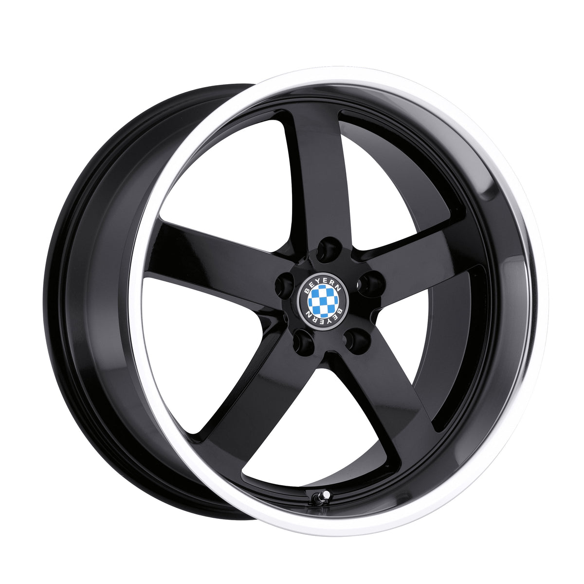 Beyern Wheels Rapp Gloss Black Mirror Cut Lip – WheelplusUSA