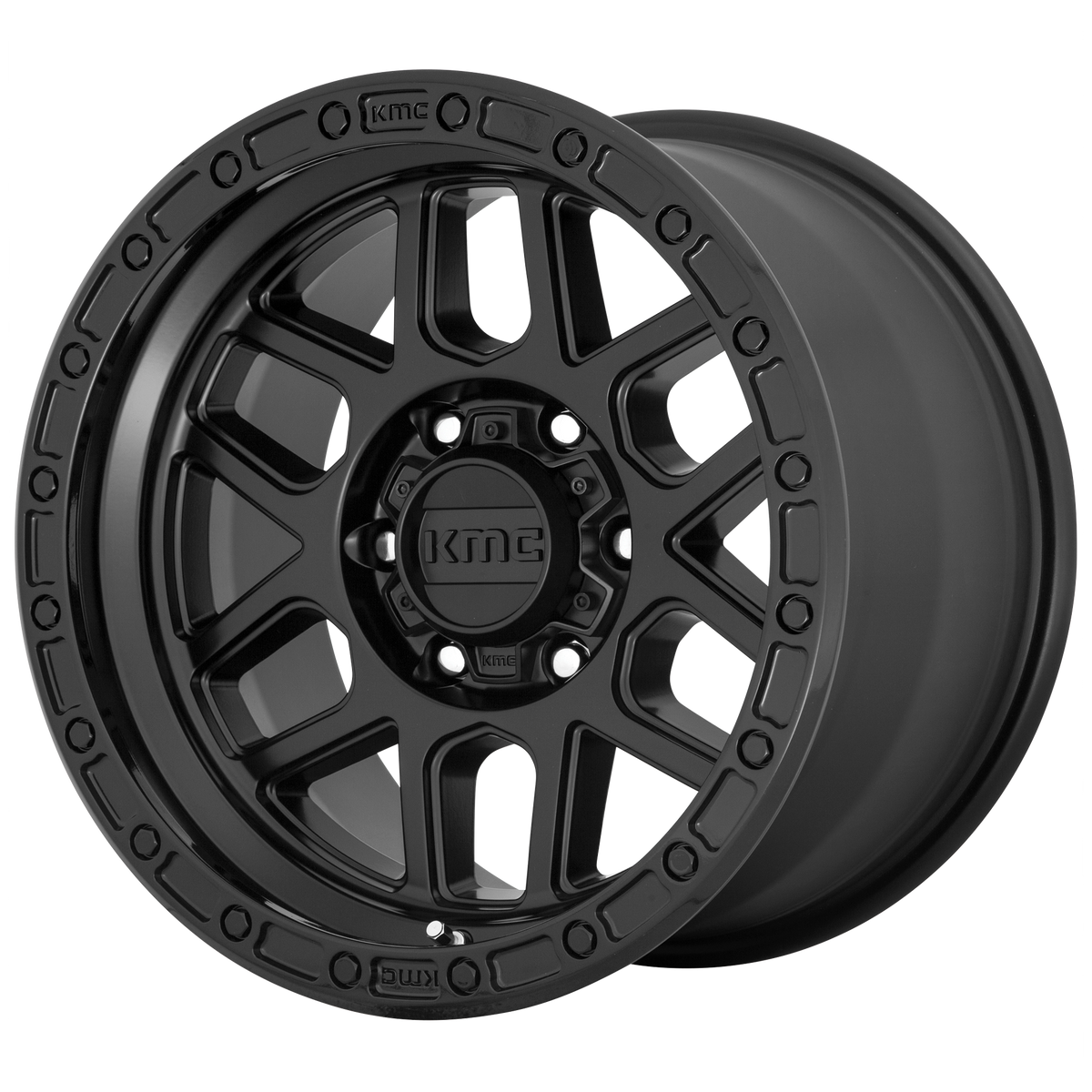 KMC Wheels KM544 Mesa Satin Black With Gloss Black Lip – WheelplusUSA
